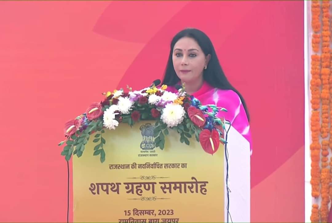 Bhajan Lal Sharma sworn in as Rajasthan CM, Diya Kumari and Prem Chand ...