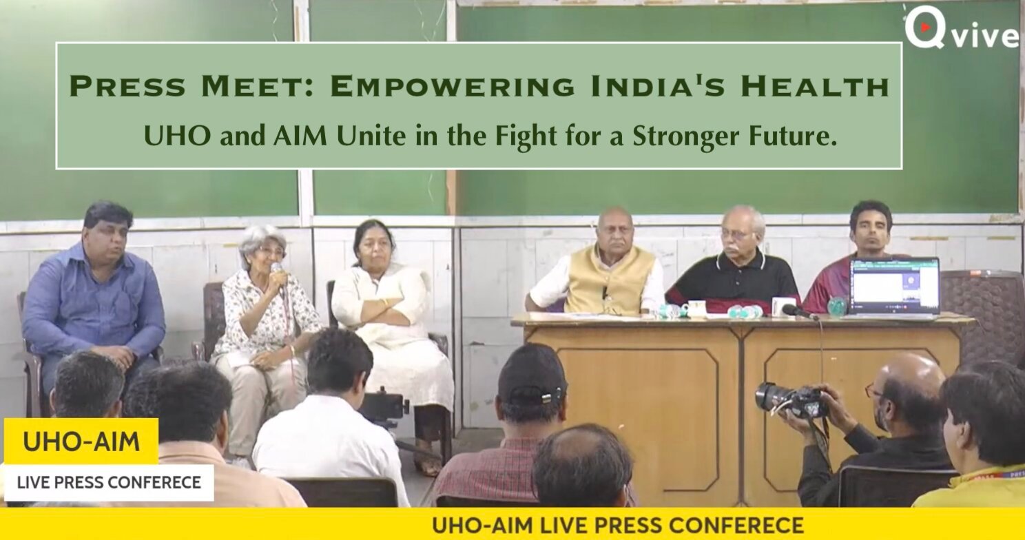 Press Meet: Empowering India's Health - UHO and AIM Unite in the Fight ...